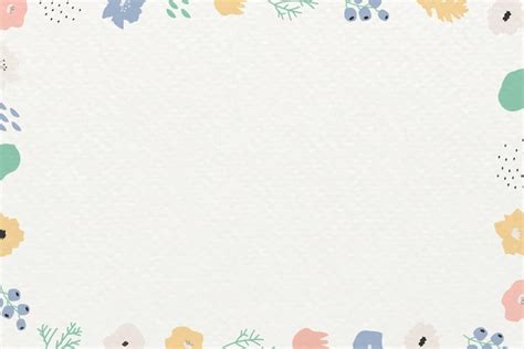 베이지색 배경 벡터에 식물 패턴 프레임 프리미엄 벡터