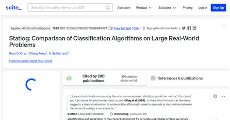 Statlog Comparison Of Classification Algorithms On Large Real World