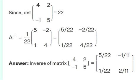 Inverse Matrix Formula