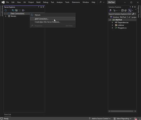 connect to db2 in with c full guide