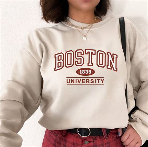 Boston University Boston Crewneck Sweatshirt College Sweater