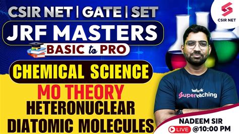 Csir Net Gate Set Chemical Science Mo Theory Heteronuclear Diatomic Molecules Nadeem Sir