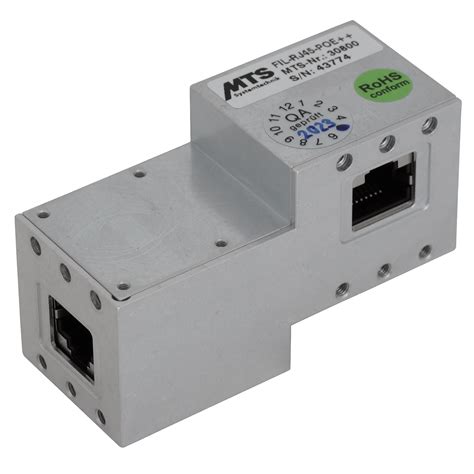 Rj45 10g Ethernet Filter Module Poe Emi Shielded Msb Compatible