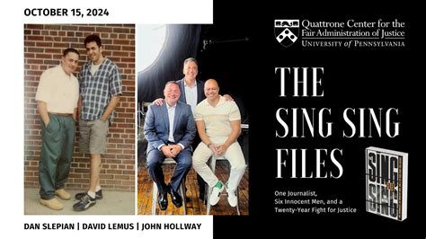 The Sing Sing Files Book Talk With Dan Slepian And David Lemus Youtube