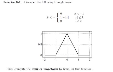 Solved Exercise 6 1 Consider The Following Triangle Wave