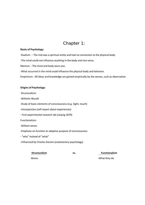 Psychology 104 Notes Psych 104 Basic Psychological Processes