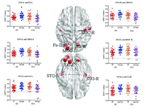 Rsfc Analysis Between Different Functional Network Points In The