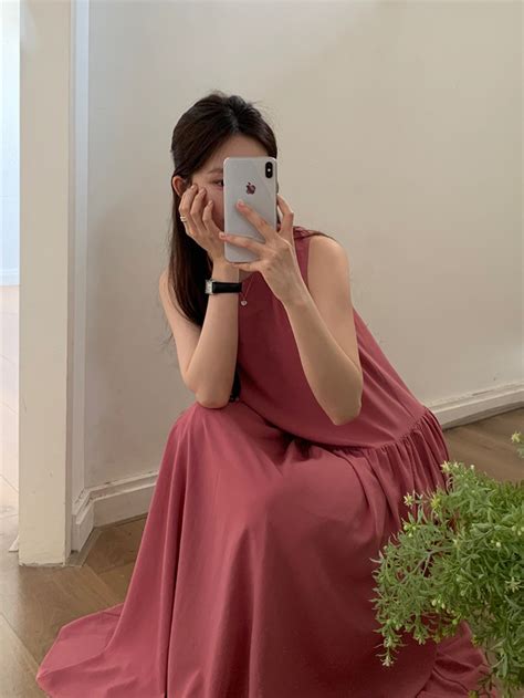 라라올 썸머특가 바캉스룩🌷위싱 플레어 나시 롱 원피스