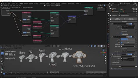 Mesh How Do I Keep Smooth Corrective Modifier From Affecting Face Shape Keys Blender Stack