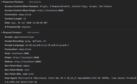 Nodejs Cookies Not Being Passed From Response To Next Request Stack Overflow