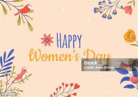 3월 8일 세계 여성의 날 인사말 카드 또는 카드 포스터 전단지에 대한 엽서 템플릿 소녀의 힘 페미니즘 자매애 개념 봄에 대한 스톡 벡터 아트 및 기타 이미지 Istock