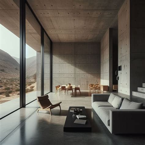 Brutalist House Floor To Ceiling Window Brutalist House Brutalism Interior Interior