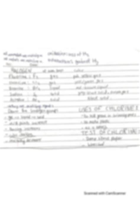 Solution Igcse Chemistry Periodic Table Flash Sheets Summary Studypool