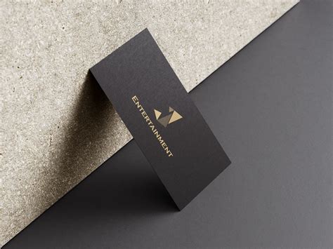 세련된 하이엔드 엔터테인먼트 기획사 명함 디자인 명함 포트폴리오 크몽