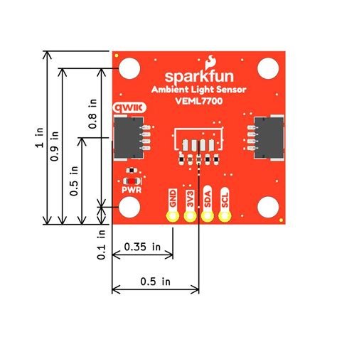 Resources Sparkfun Ambient Light Sensor Veml7700