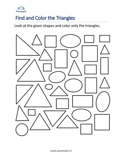 Find And Color Shapes Worksheet