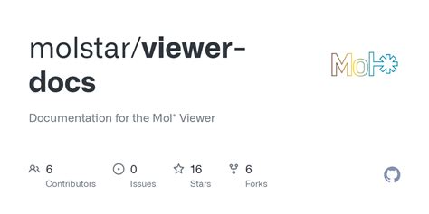 GitHub Molstar Viewer Docs Documentation For The Mol Viewer