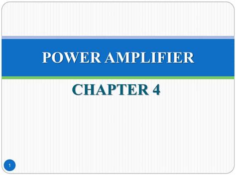 High Efficiency Rf Power Amplifierspptx High Efficiency Rf Power Amplifierspptx