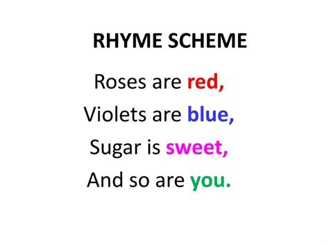 PPT RHYME SCHEME PowerPoint Presentation ID 2509216
