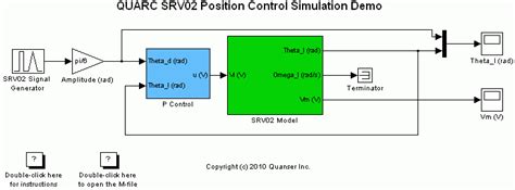 Quarc Scripting For Srv02 Position Control Simulation Demo Quarc Demos