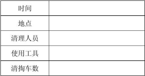 污水井化粪池清理记录表 文档下载