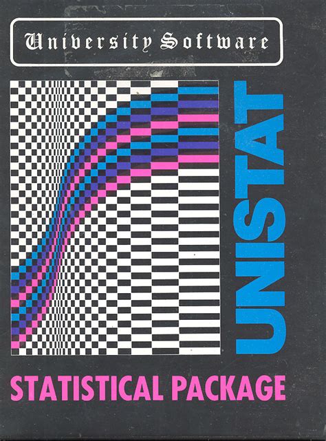 Unistat Statistical Package Software Computing History