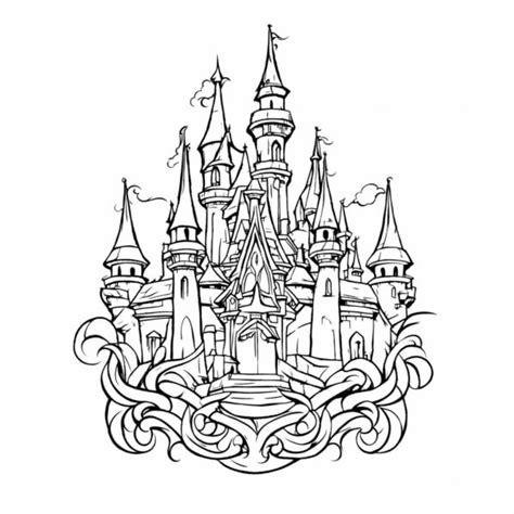 Download Disney Castle Coloring Page Coloring Pages Online Creative