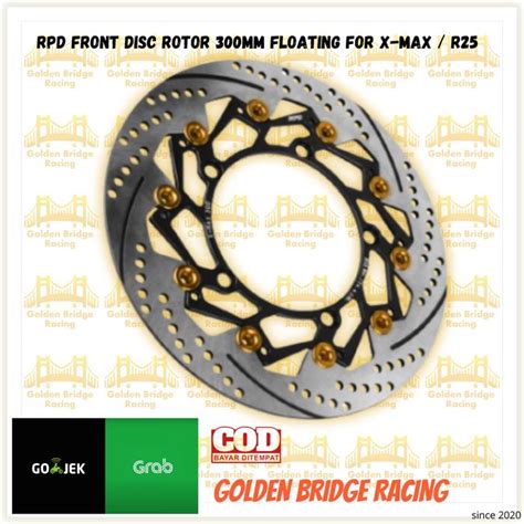Jual Piringan Cakram Disk Disc Depan Rpd Xmax 300mm Floating Gold