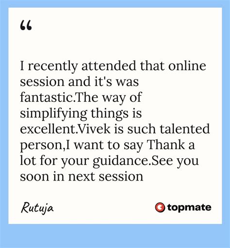 Vivek Kumar Singh On Linkedin Another Positive Feedback 🏻 Im Thrilled