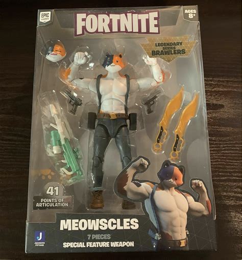 Meowscles Fortnite Legendary Series Brawlers Video Game Action Figure