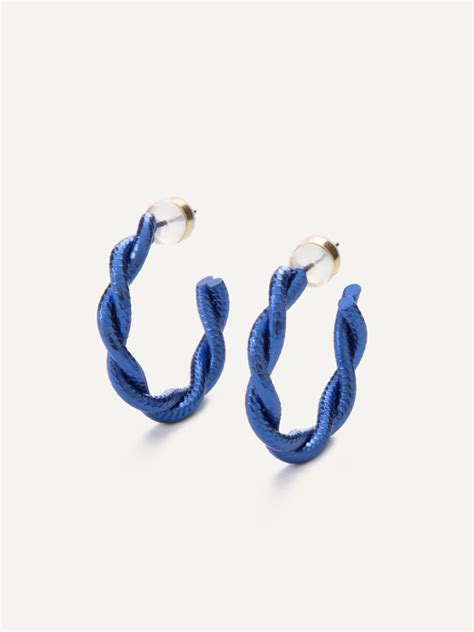 Skylar Earrings Royal Blue Melania Clara