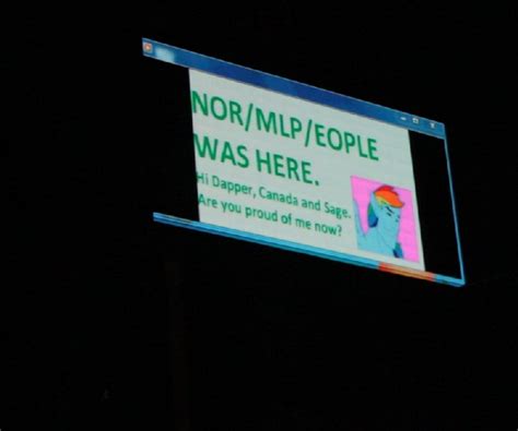 Someone On Mlp Hijacked A Billboard R Hacking