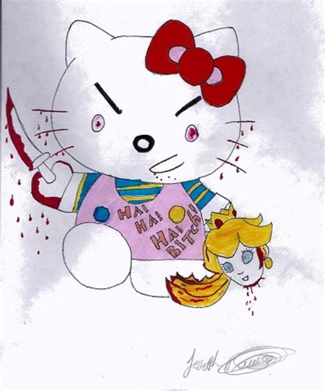 Evil Hello Kitty By Infinity44 On Deviantart