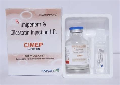 Zubipem S Imipenem Cilastatin Injection 500 Mg Iv Dry Powder 1 Vial