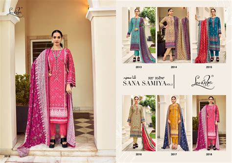 Sana Samiya Vol 2 Levisha Cambric Cotton Karachi Salwar Suits Manufact