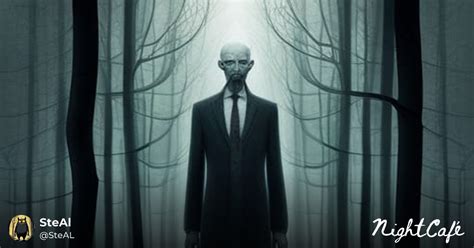 Enter Slenderman Slenderman In Spooky Forest A Dark Surr