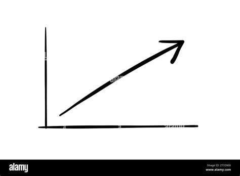 Doodle Graph Going Up Stock Photo Alamy
