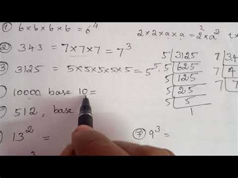 How To Express In Exponential Form Part YouTube