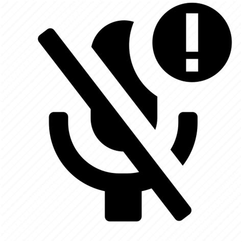 Microphone Off Attention Mic Mute Icon Download On Iconfinder