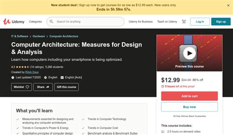 2 best computer architecture courses classes and tutorials online