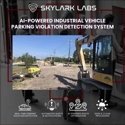 Skylarklabs Plastic Ai Powered Industrial Vehicle Parking Violation Detection System 50 Meter