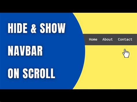 Hide And Show Navbar On Scroll With JavaScript HowToCodeSchool Javascript Tutorial