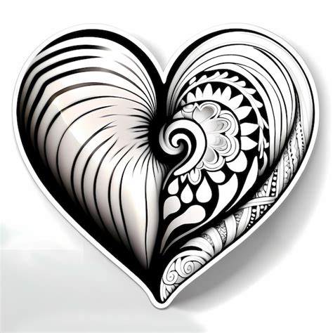 Premium Photo Heart Shaped Stickers 3d Hearts With Different Designs Heart Shape Cartoon Style