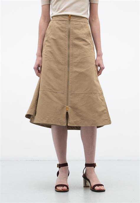 Юбка Burberry Resale цвет бежевый Mp002xw1cmmw — купить в интернет магазине Lamoda