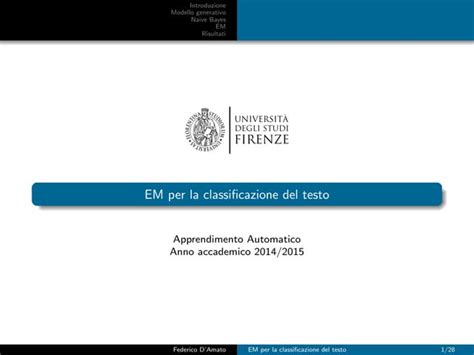 Expectation Maximization For Text Cassification Ppt