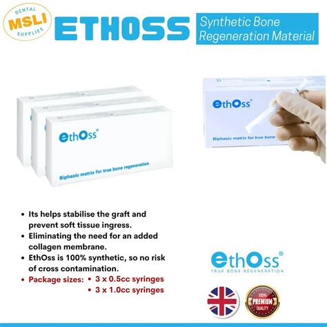 🚚 Delivery Eta Within 1 2 Wks Ethoss Synthetic Bone Regeneration Material Msli Dental