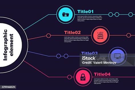 폴더 및 잠금 컴퓨터 Api 인터페이스 모니터 잠금 및 확인 표시를 설정합니다 비즈니스 인포그래픽 템플릿입니다 벡터 개념에 대한 스톡 벡터 아트 및 기타 이미지 Istock