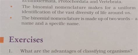 The Binomial Nomenclature Makes For A Uniform Identification Of The Vast