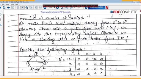 Floyd Warshall Algorithm Data Structure All Pair Shortest Path Youtube
