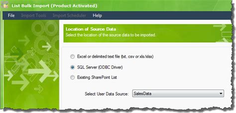 Import Data From Sql Server To Sharepoint Bamboo Solutions